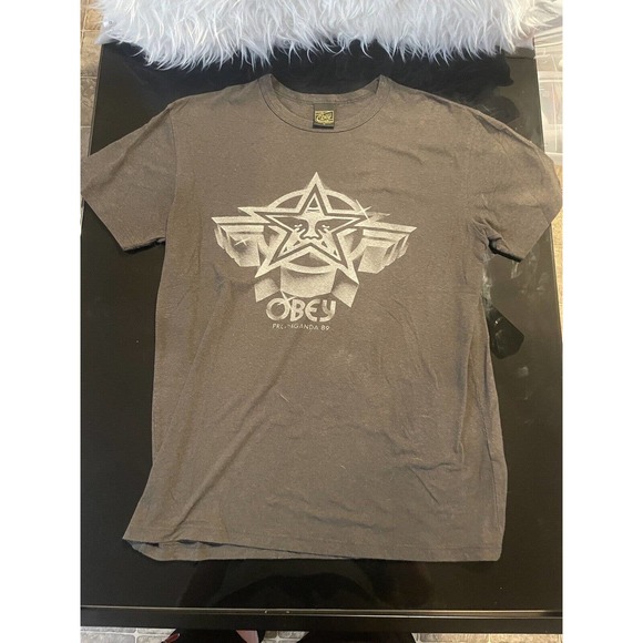 Obey | Shirts | Vintage Obey Tshirt Small Andre The Giant Shepard Fairey Black Made In Usa ...